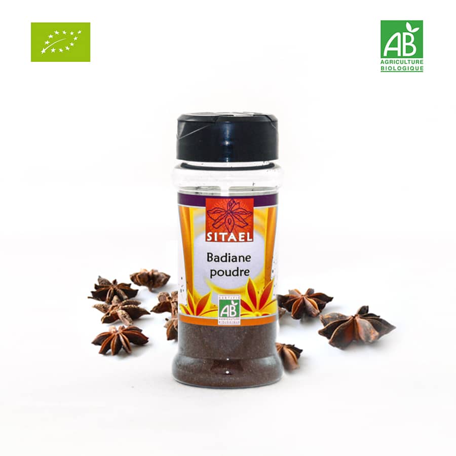 Badiane poudre bio - SITAEL | Créateurs de mélanges : épices, herbes ...